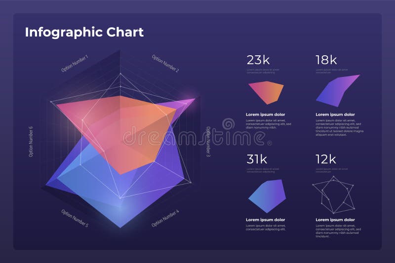Dashboard Infographic Template with Modern Design Annual Statistics ...