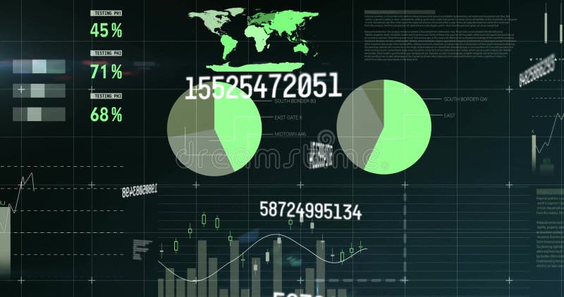 Upon Dashboard Loading, Grid UI Visualizing Index Table and Gauges, Animating Charts for ...