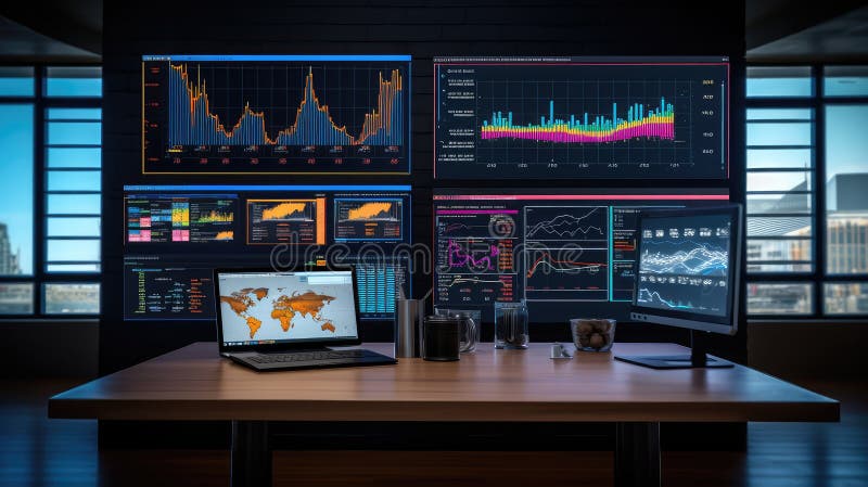 Dashboard Machine Learning Data Analysis Stock Illustration ...