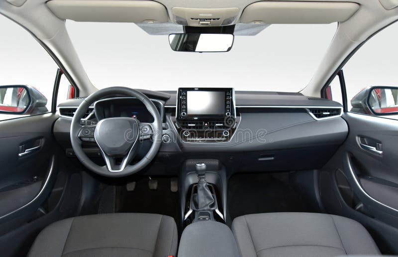 The Inside of the Car, Front View Stock Photo - Image of seat, seats ...