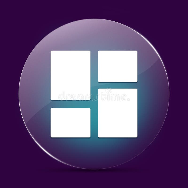 Dashboard Moonlight Glass Round Button Abstract on a Dark Purple ...