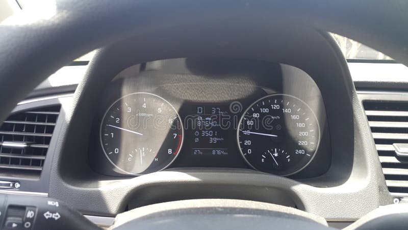 A Speedometer Inside a Sports Car. Stock Image - Image of auto, symbols ...