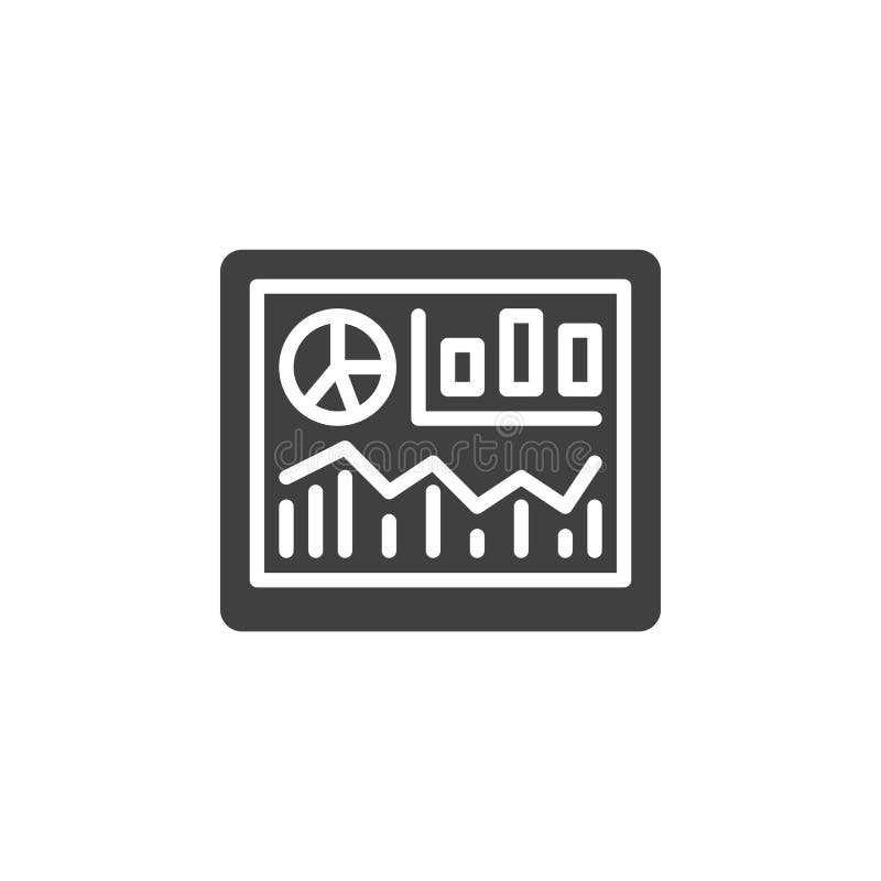A Dashboard with Performance Metrics Vector Icon Stock Illustration ...