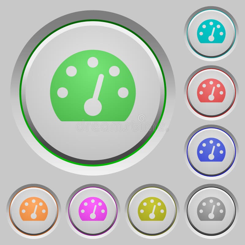 Dashboard push buttons stock illustration. Illustration of indicator ...