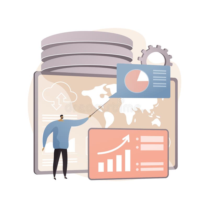 Dashboard Service Abstract Concept Vector Illustration. Stock Vector ...