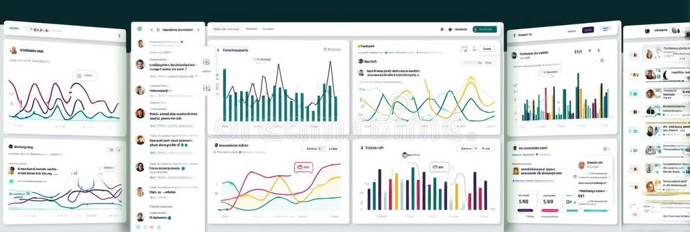 Clean User Interface of AI Dashboard Displaying Chat Flow Analytics and ...