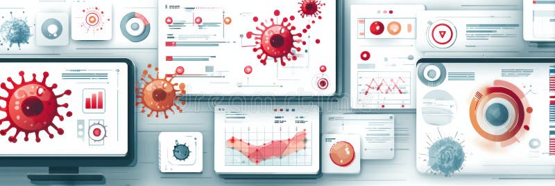 Pandemic Dashboard Displaying Antibiotic Resistance Alerts in Red and ...