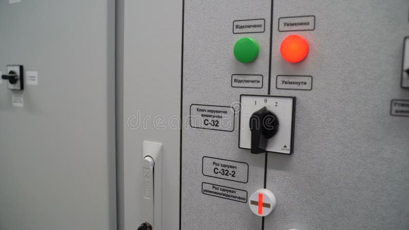 Dashboard in a Solar Power Station Stock Footage - Video of computer ...