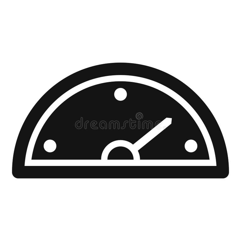 Dashboard Speedometer Icon Simple Vector. Race Scale High Stock Vector ...