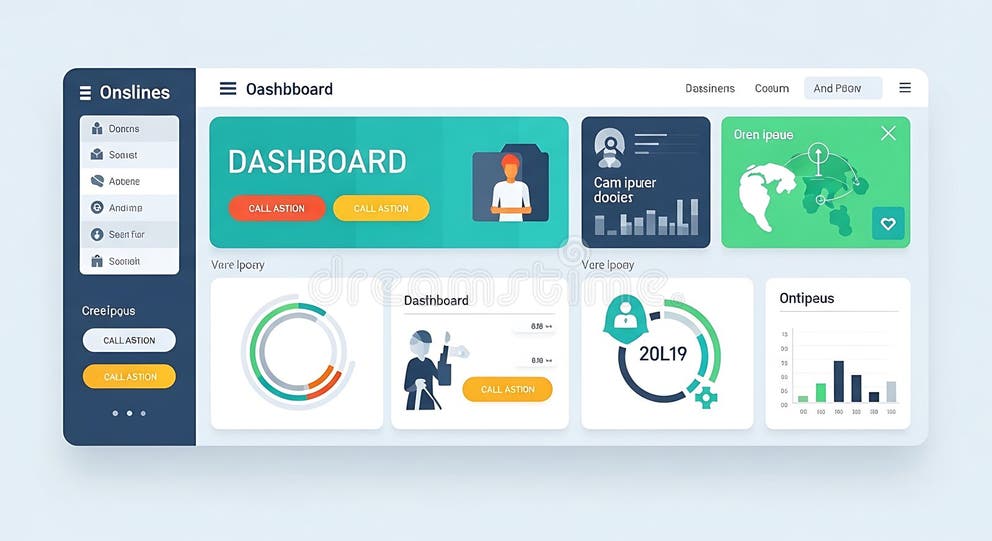 Modern User Friendly Dashboard Stock Illustrations – 920 Modern User ...
