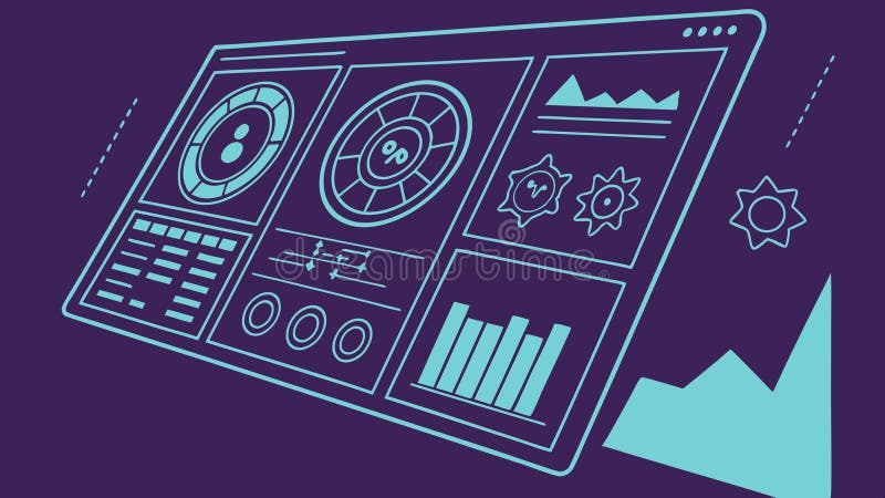 Dashboard Ui Interface Data Analytics And Business Monitoring Design Vector Design Generative