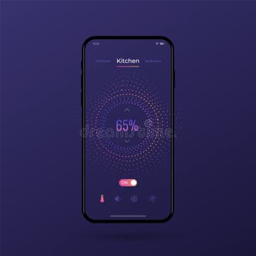 Dashboard UI and UX Kit. Control Center Design. Temperature Control in ...