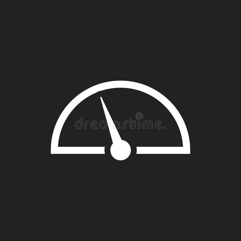 Dashboard Vector Icon. Level Meter Speed Vector Illustration Stock ...