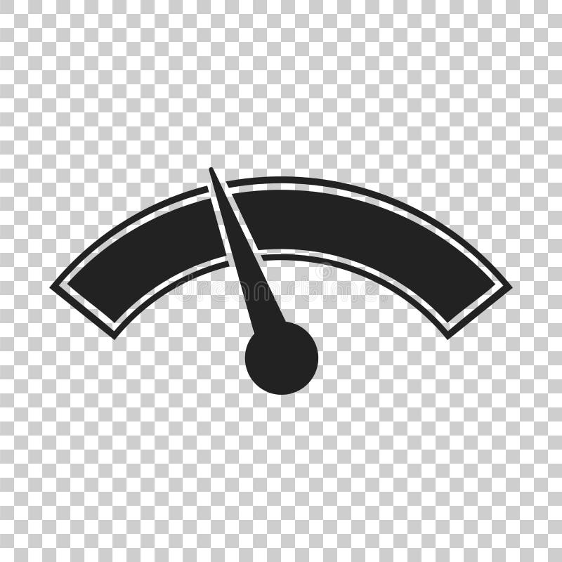 Dashboard Vector Icon. Level Meter Speed Vector Illustration Stock ...
