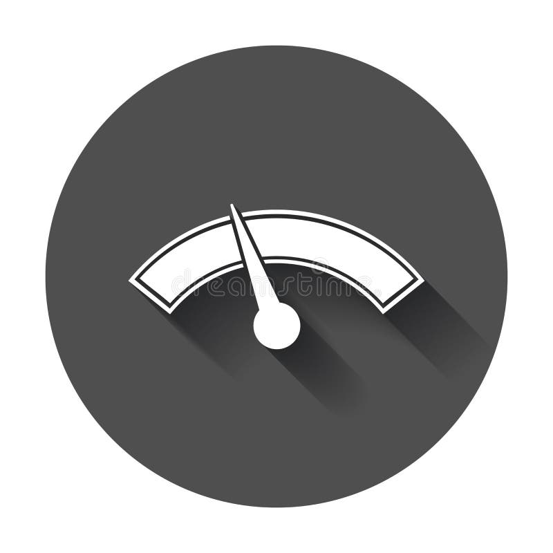 Dashboard Vector Icon. Level Meter Speed Vector Illustration Stock ...