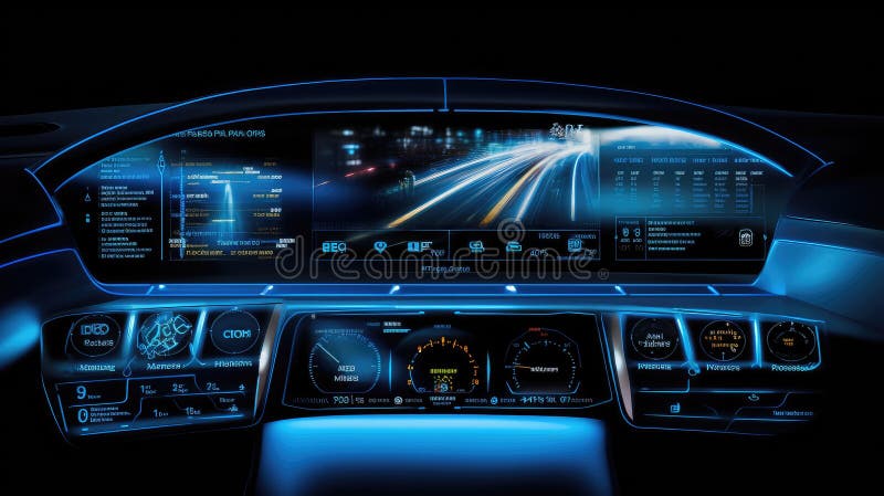 Dashboard vehicle data stock illustration. Illustration of maintenance ...