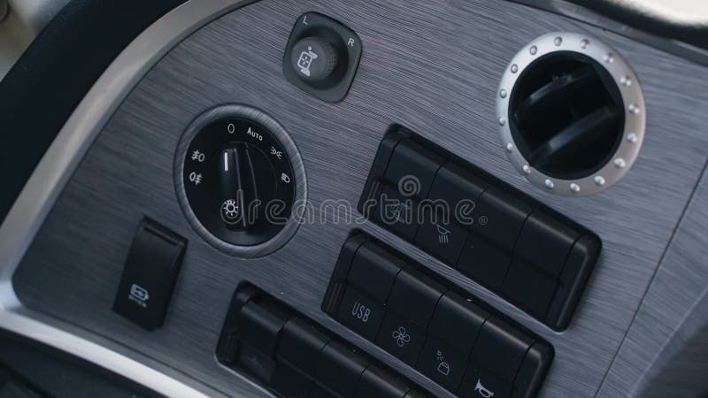 Dashboard View of Bus System Controls Highlighting Intricate Features ...
