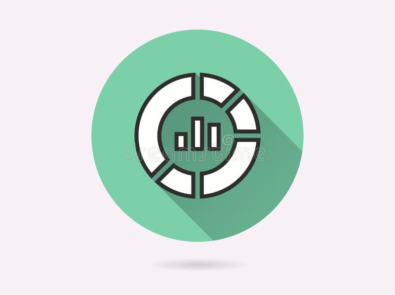 Dashboarding Visualization Icon on White Background. Vector ...
