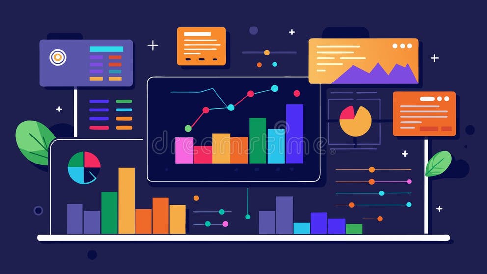 Visualization Dashboards Stock Illustrations – 359 Visualization ...