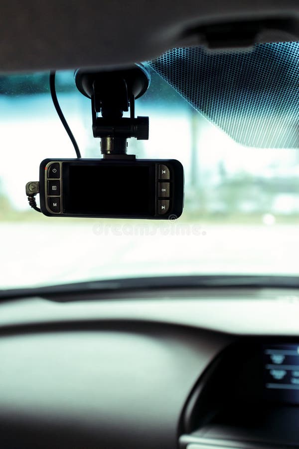 Dashcam or Car Camera Mounted on Front Windshield To Record Situation ...