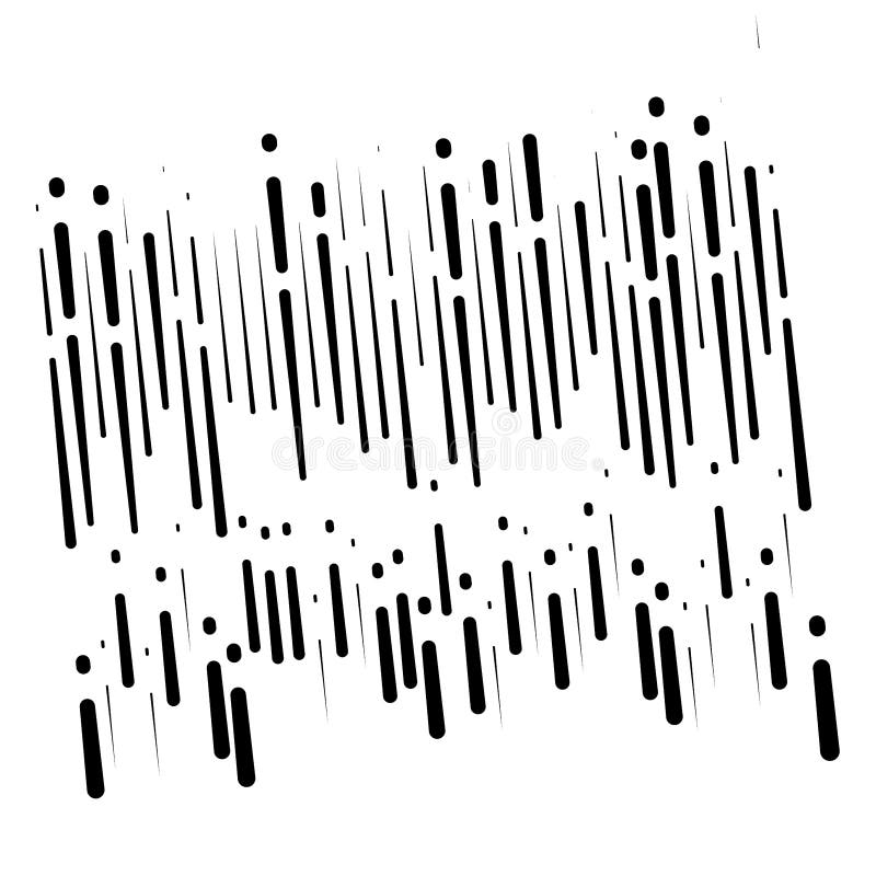 Dashed Dynamic Lines, Stripes Pattern. Random, Irregular Intermittent ...