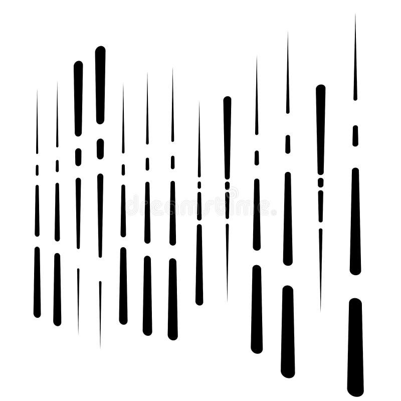 Dashed Dynamic Lines, Stripes Pattern. Random, Irregular Intermittent ...