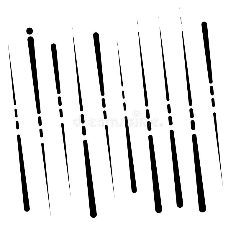 Dashed Dynamic Lines, Stripes Pattern. Random, Irregular Intermittent ...