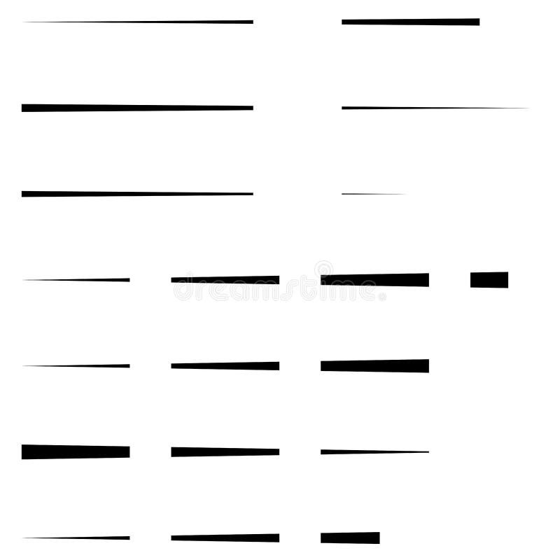 Dashed Irregular Lines. Segment Horizontal Stripes / Lines Stock Vector ...