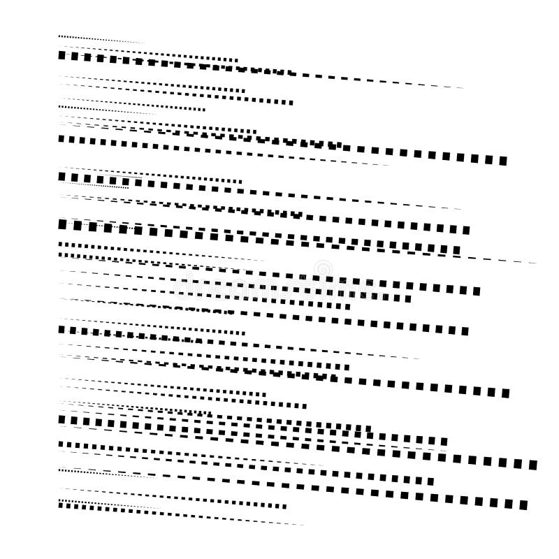 Dashed Irregular Lines. Segment Horizontal Stripes / Lines Stock Vector ...