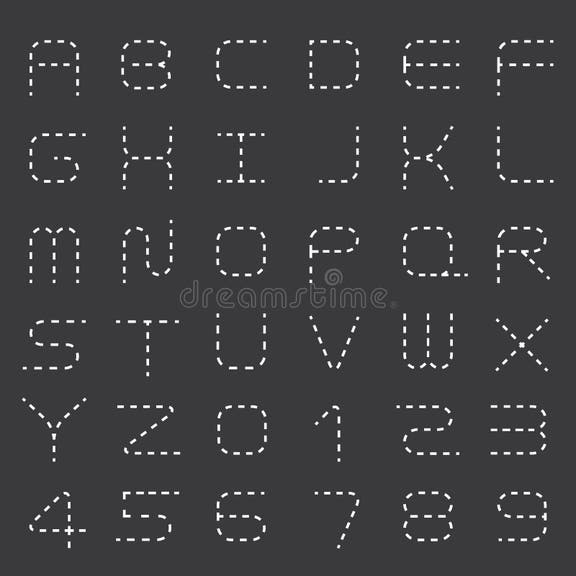 Dashed Line Font Stock Illustrations – 3,627 Dashed Line Font Stock ...