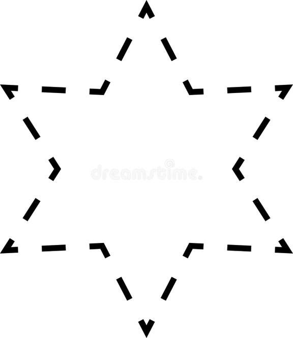 Dashed Line Basic Geometric Shapes. Dashed Outline Icon of Cut Frame ...