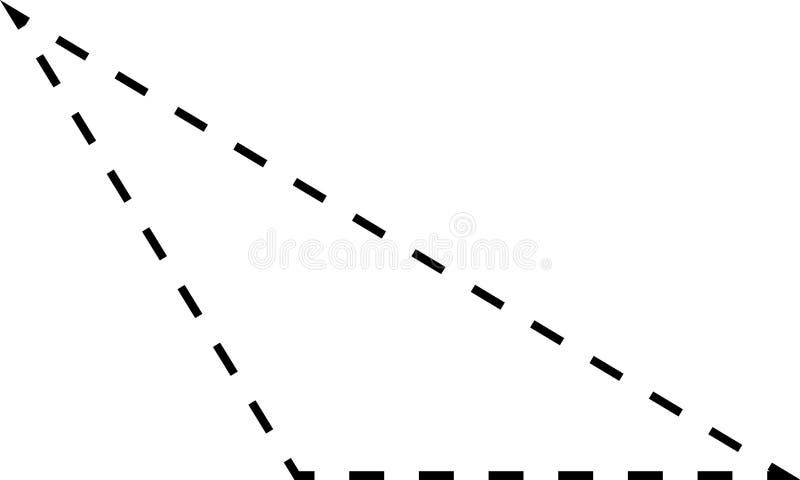 Dashed Line Basic Geometric Shapes. Dashed Outline Icon of Cut Frame ...