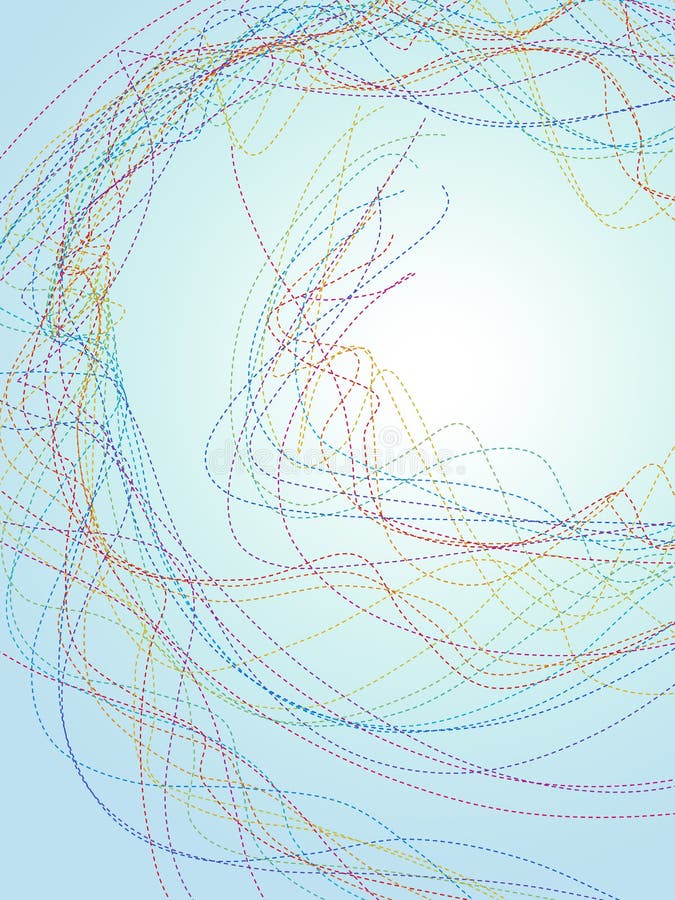 Dashed Line Multi Colored Spectrum Abstract Background Stock ...