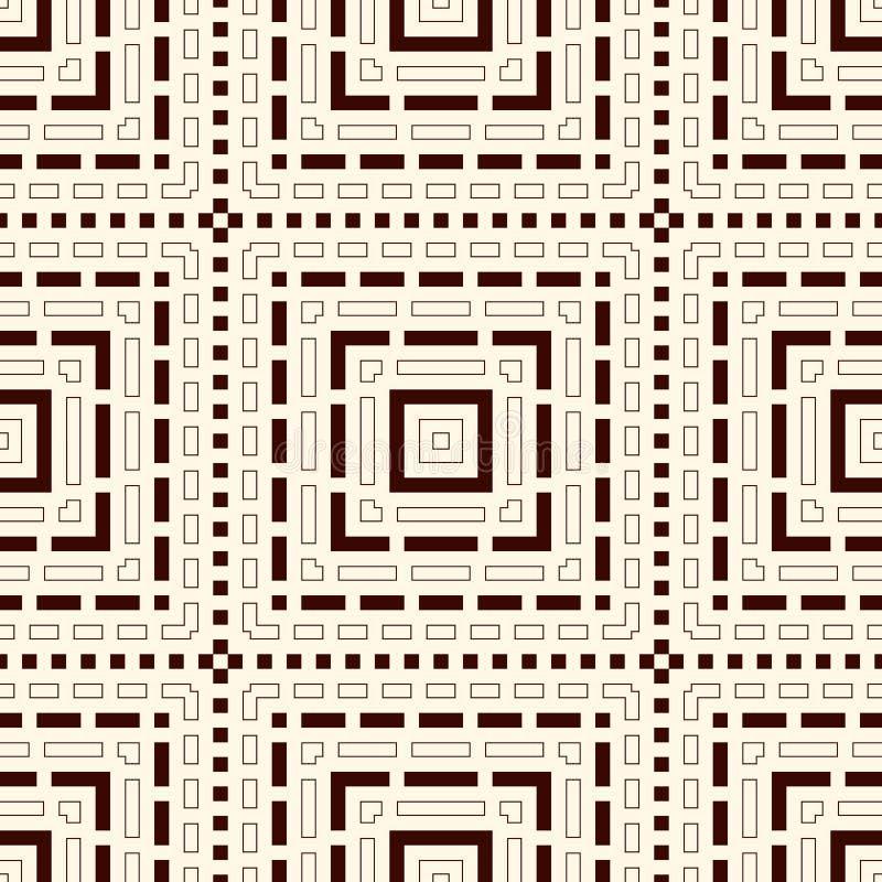 Dashed Lines Abstract Background. Outline Seamless Pattern with ...