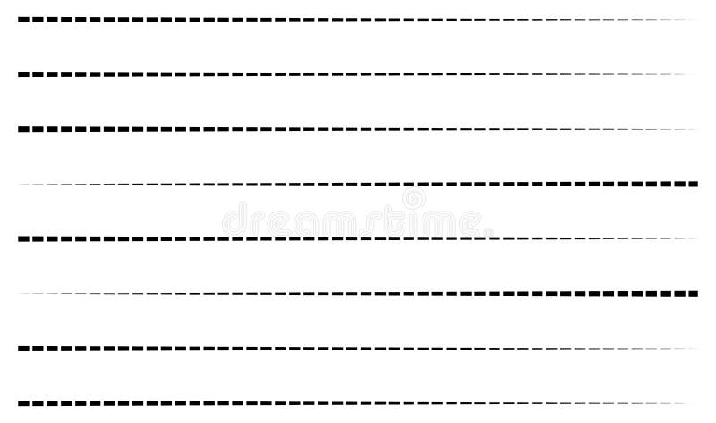 Dashed Random Straight Parallel Lines Geometric Element Stock Vector ...