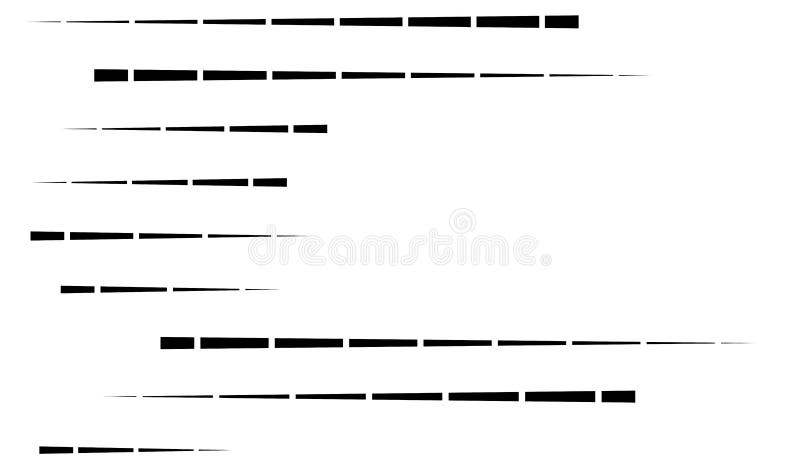 Dashed Random Straight Parallel Lines Geometric Element Stock Vector ...