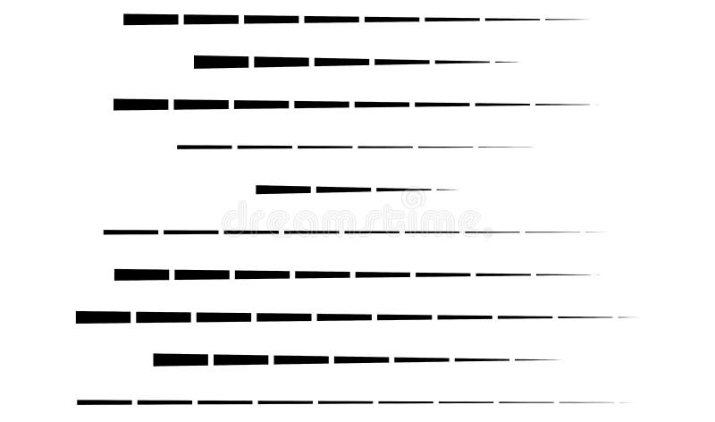 Dashed Random Straight Parallel Lines Geometric Element Stock Vector ...