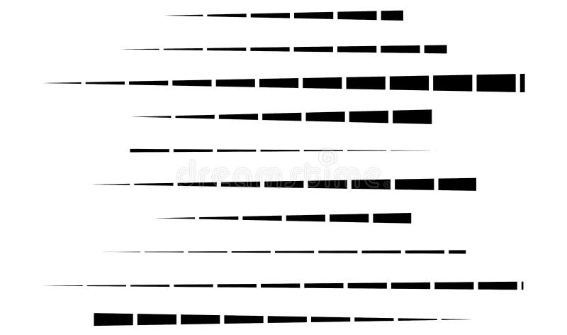 Dashed Random Straight Parallel Lines Geometric Element Stock Vector ...