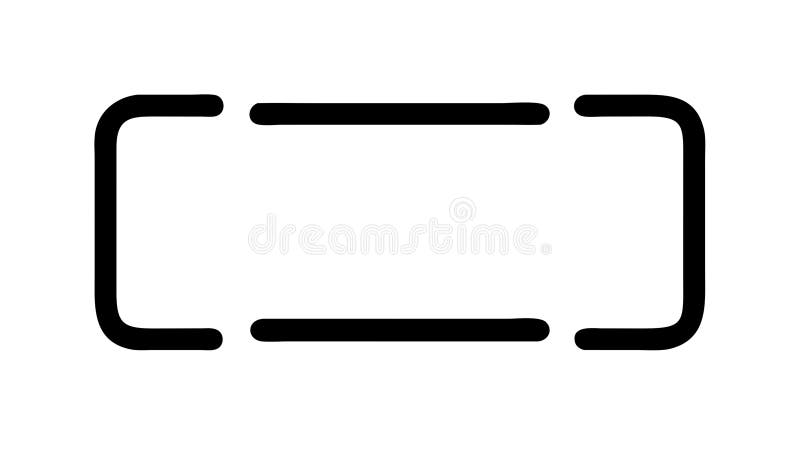 Dashed Rectangle Outline Icon, Placeholder, Vector Design Generative AI ...