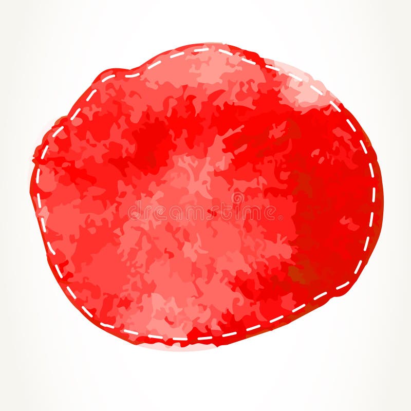 Dashed watercolor circle stock vector. Illustration of drawing - 95165632