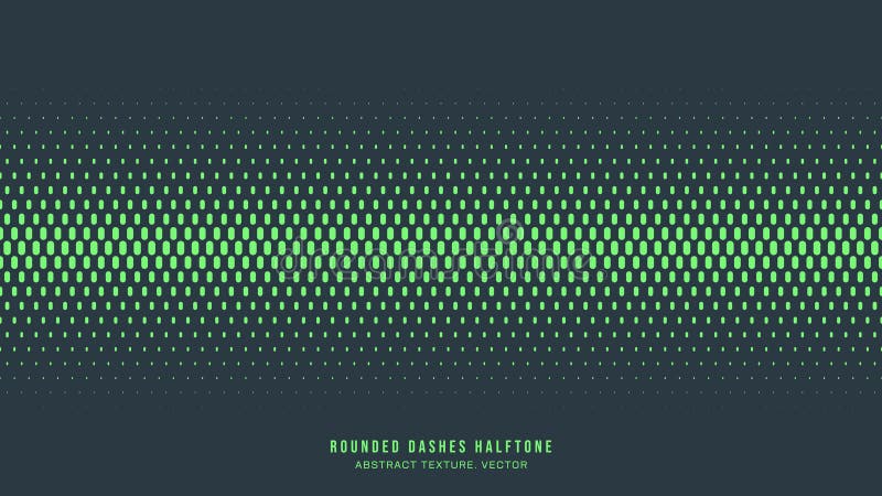 Dashes Halftone Pattern Straight Seamless Border Vector Turquoise ...