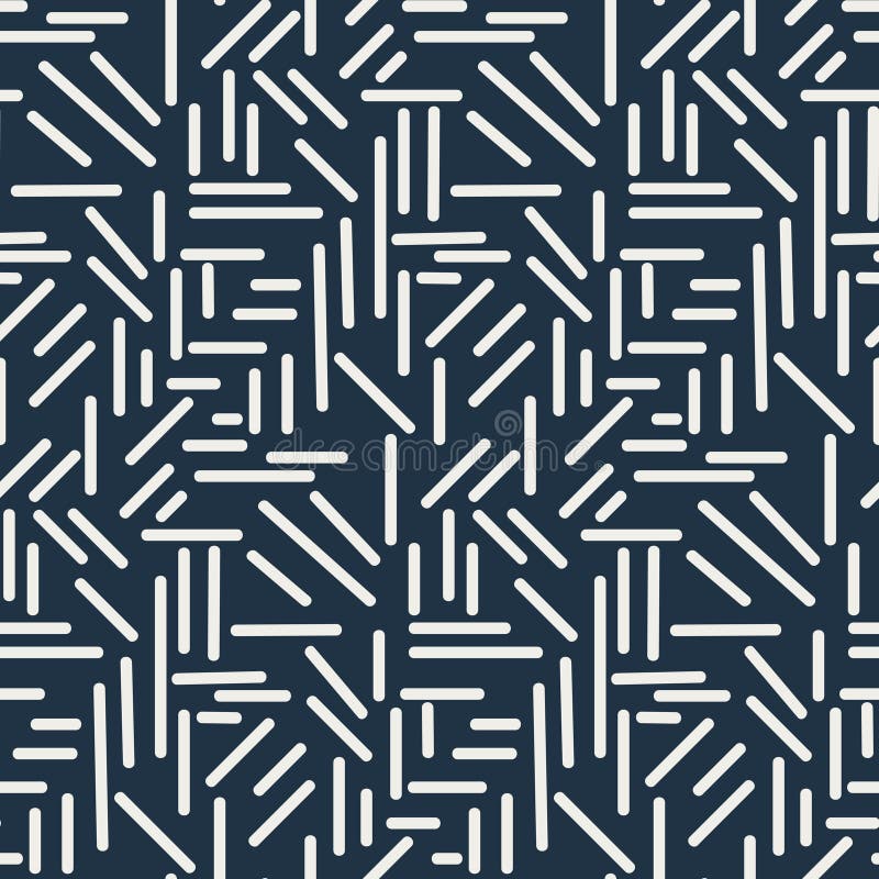 Dashes Sticks Seamless Vector Pattern. Stock Vector - Illustration of ...