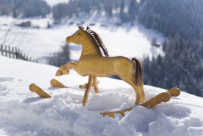 Dashing through the Snow stock image. Image of switzerland - 13708759