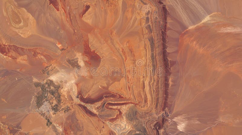 Eye of the Desert Geological Structure of Rishat, Satellite Image ...