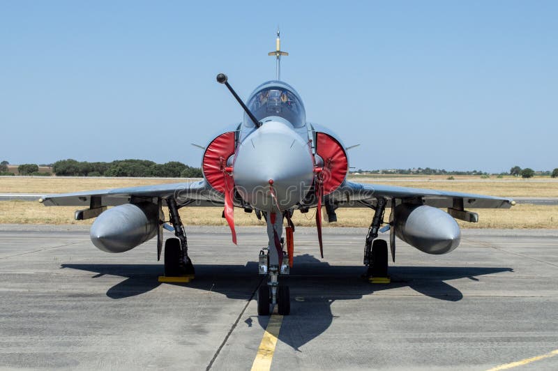 Dassault Mirage 2000 Fighter Plane at the Beja Air Festival Stock Photo ...