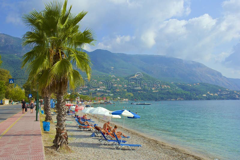 Dassia Resort, Corfu, Greece Editorial Stock Photo - Image of dassia ...