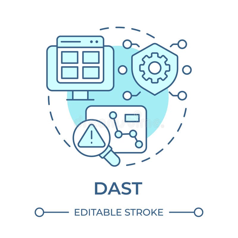 DAST Soft Blue Concept Icon Stock Vector - Illustration of round ... DAST Soft Blue Concept Icon Stock Vector - Illustration of round ...