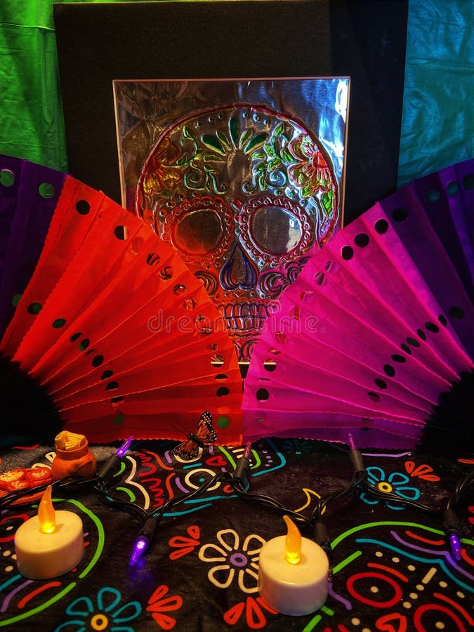 Day of the Dead display. stock photo. Image of remember - 233639984