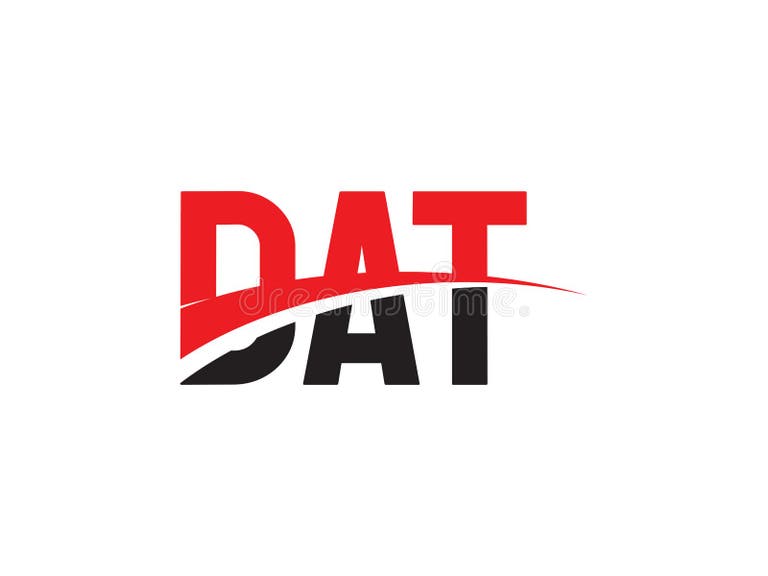 DAT Letter Initial Logo Design Vector Illustration Stock Vector ...