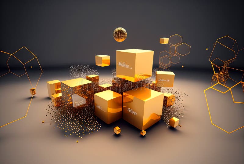 Data Abstract Concept with Clusters, Particles and Objects Collected ...